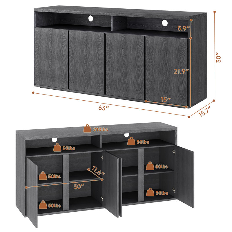 Ebern Designs Davayah 63'' Sideboard & Reviews - Wayfair Canada